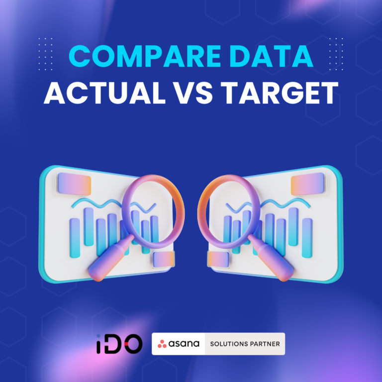 Compare Actual vs Target Data with Asana Grouped Bar Charts