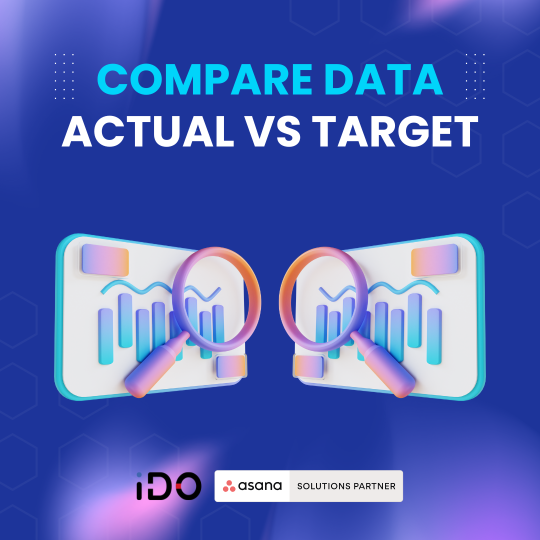 Compare Actual vs Target Data with Asana Grouped Bar Charts